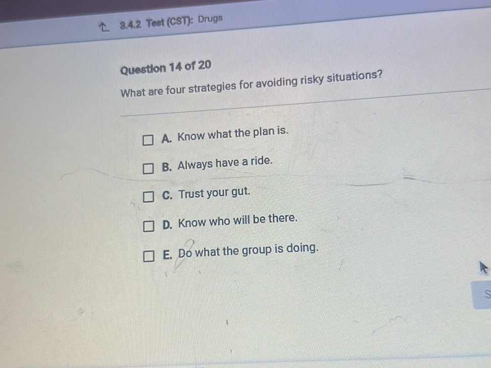What are four strategies for avoiding risky | StudyX