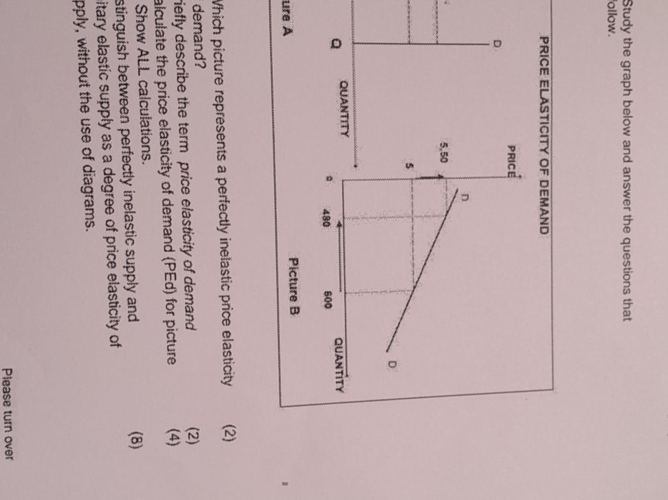 Study the graph below and answer the | StudyX