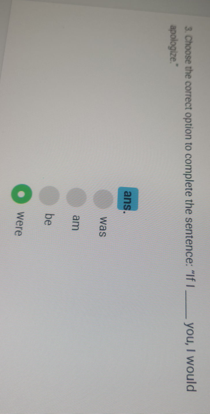 3. Choose the correct option to complete the | StudyX