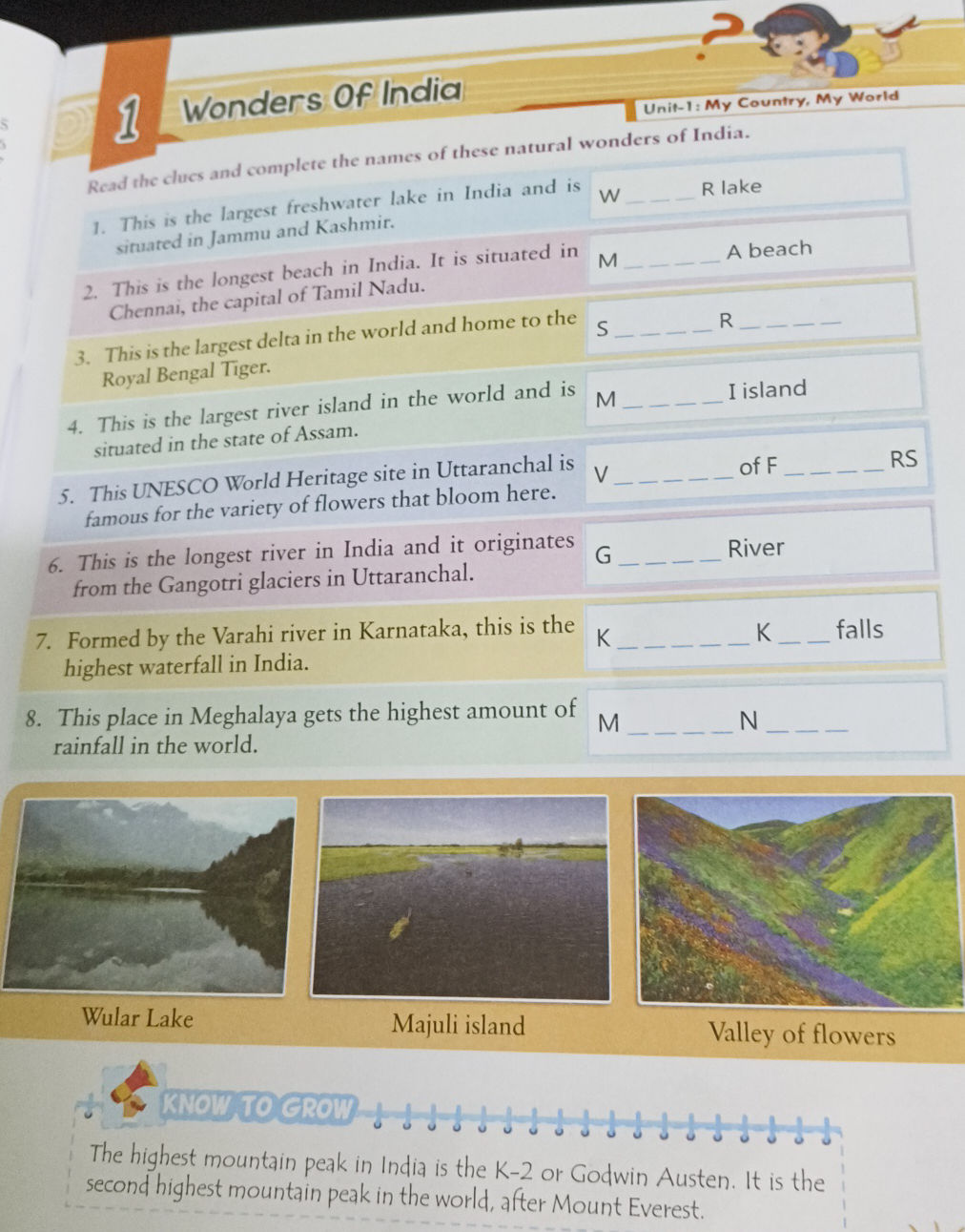 Read the clues and complete the names of | StudyX