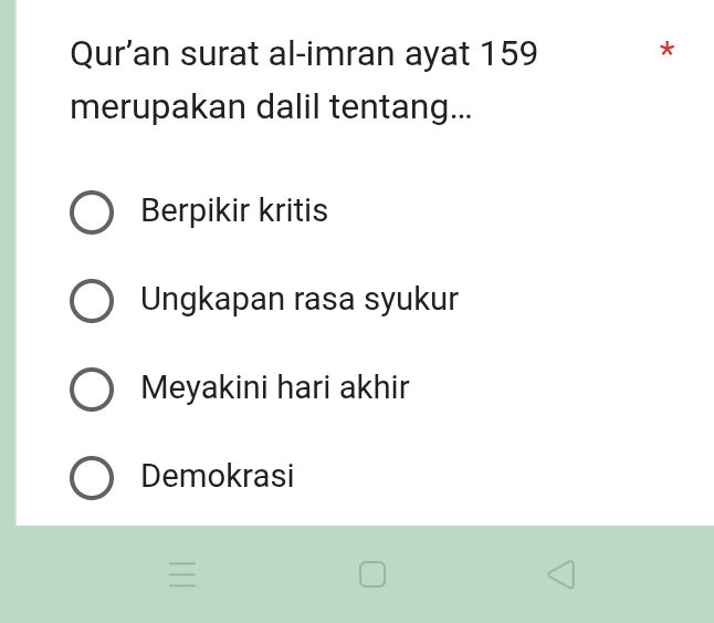 Qur'an surat al-imran ayat 159 merupakan | StudyX