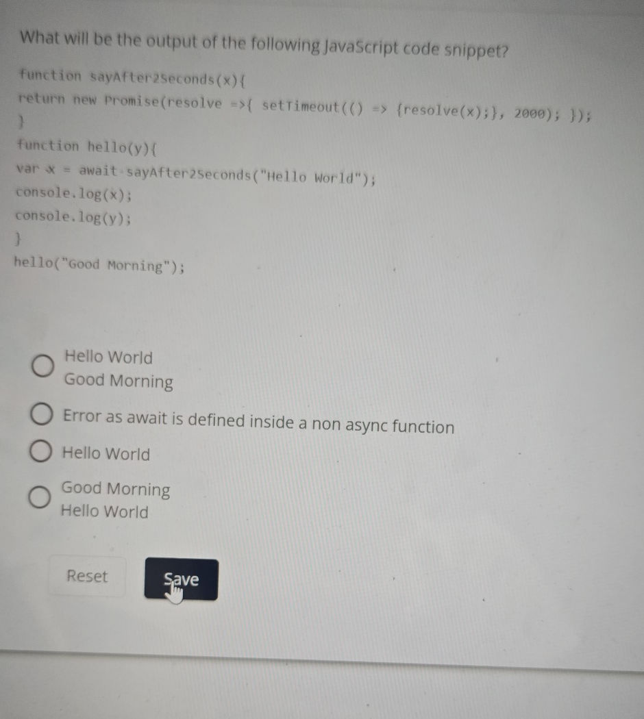 What will be the output of the following | StudyX