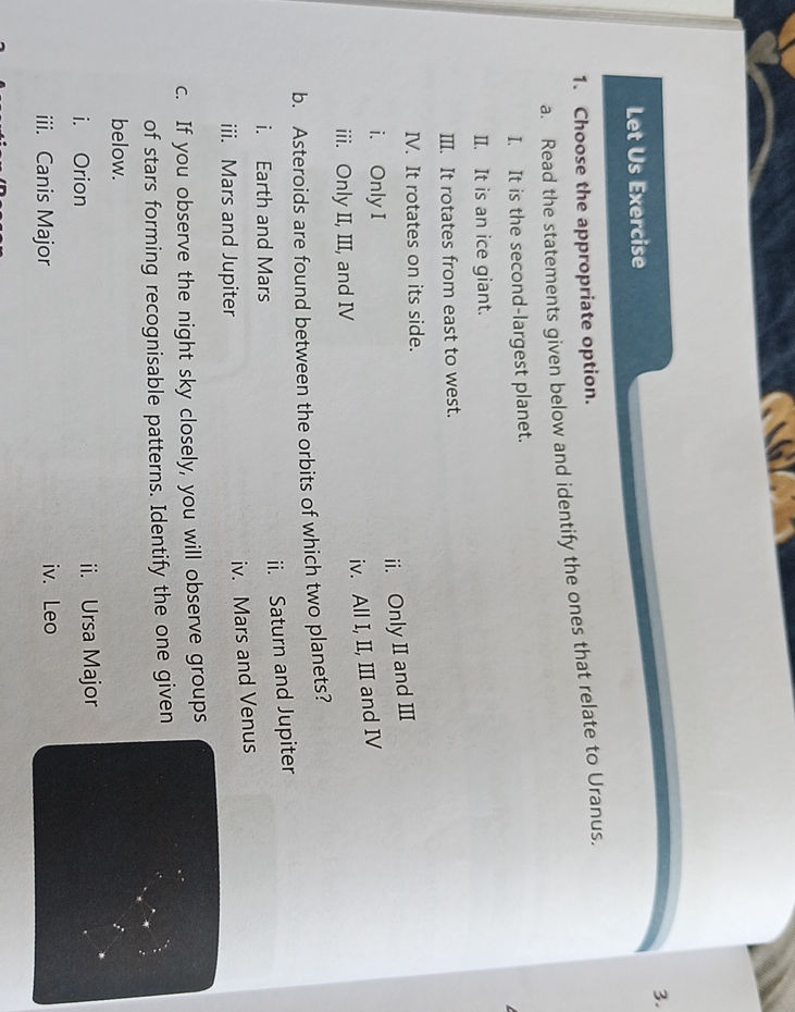 1. Choose the appropriate option. a. Read | StudyX