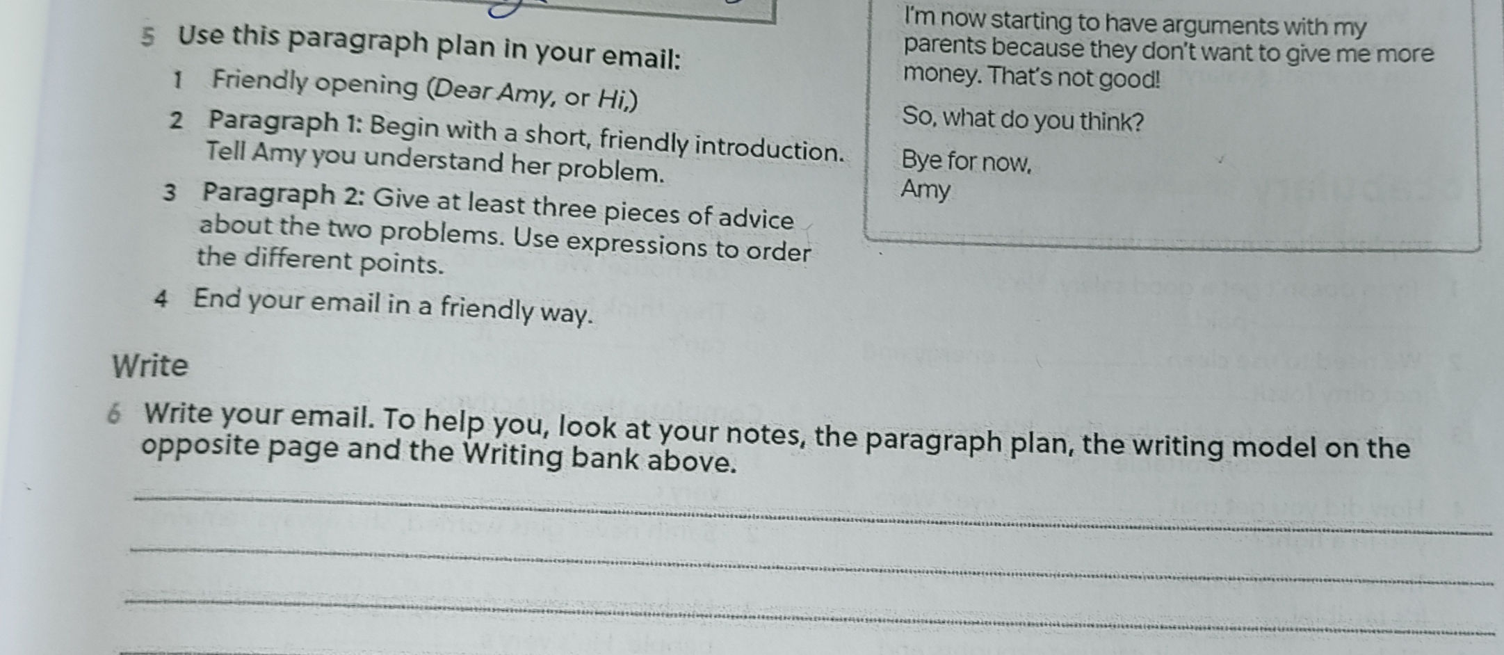 5 Use this paragraph plan in your email: 1 | StudyX