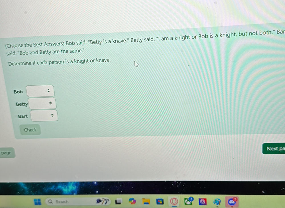 (Choose the Best Answers) Bob said, "Betty | StudyX