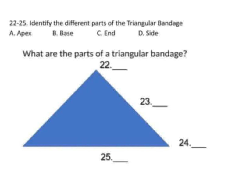 22-25. Identify the different parts of the | StudyX