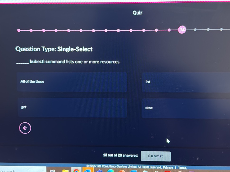 kubectl command lists one or more resources. | StudyX