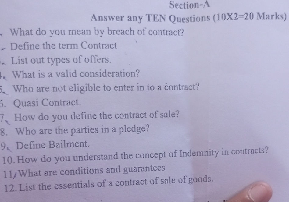 What do you mean by breach of contract? | StudyX