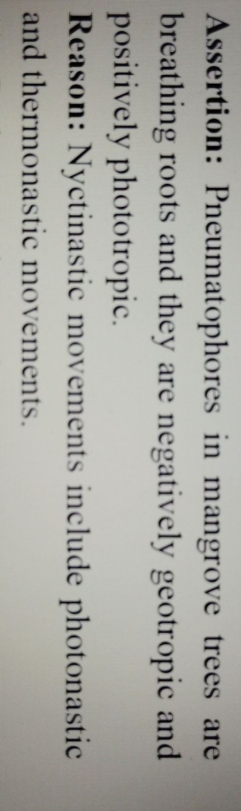 Assertion: Pneumatophores in mangrove trees | StudyX