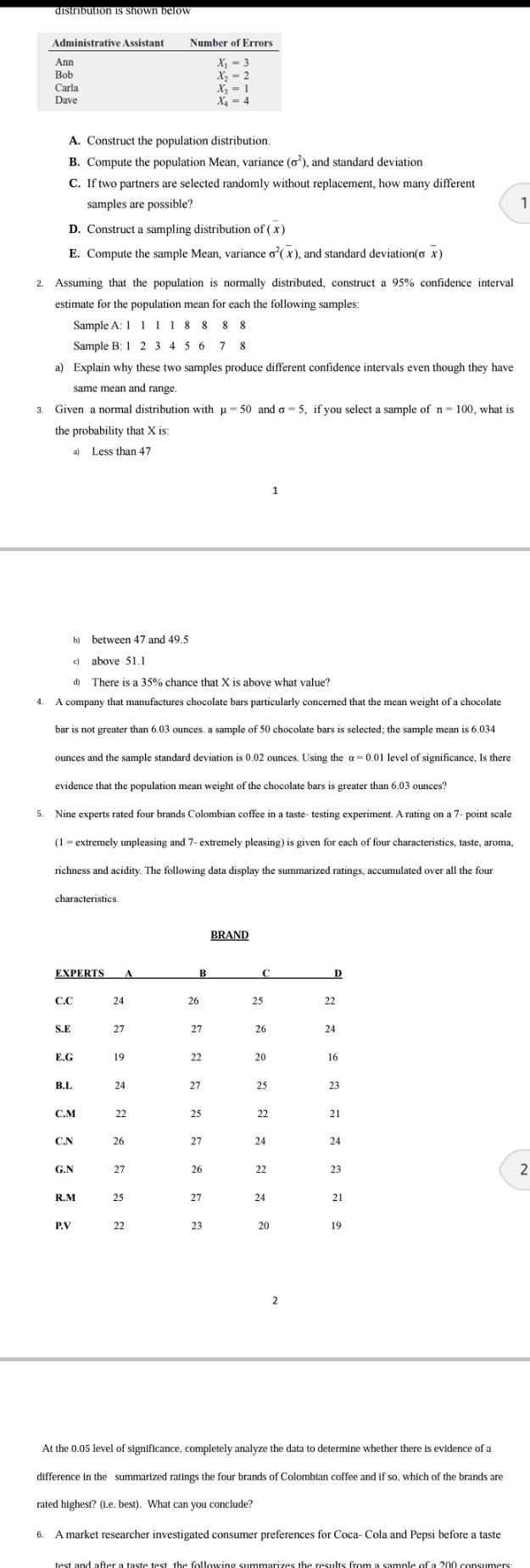 1. A. Construct the population | StudyX