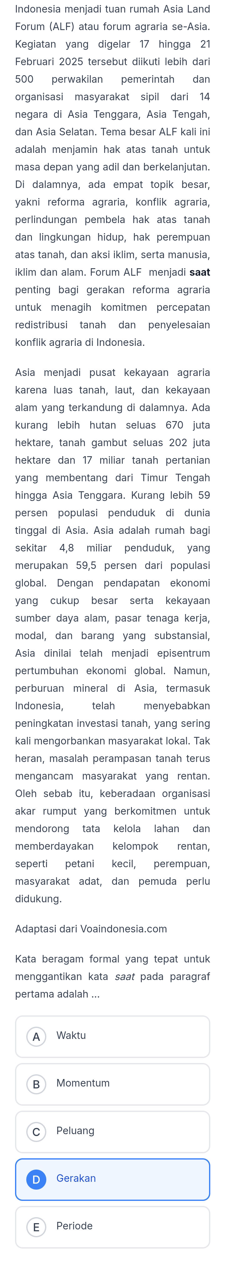 Kata beragam formal yang tepat untuk | StudyX
