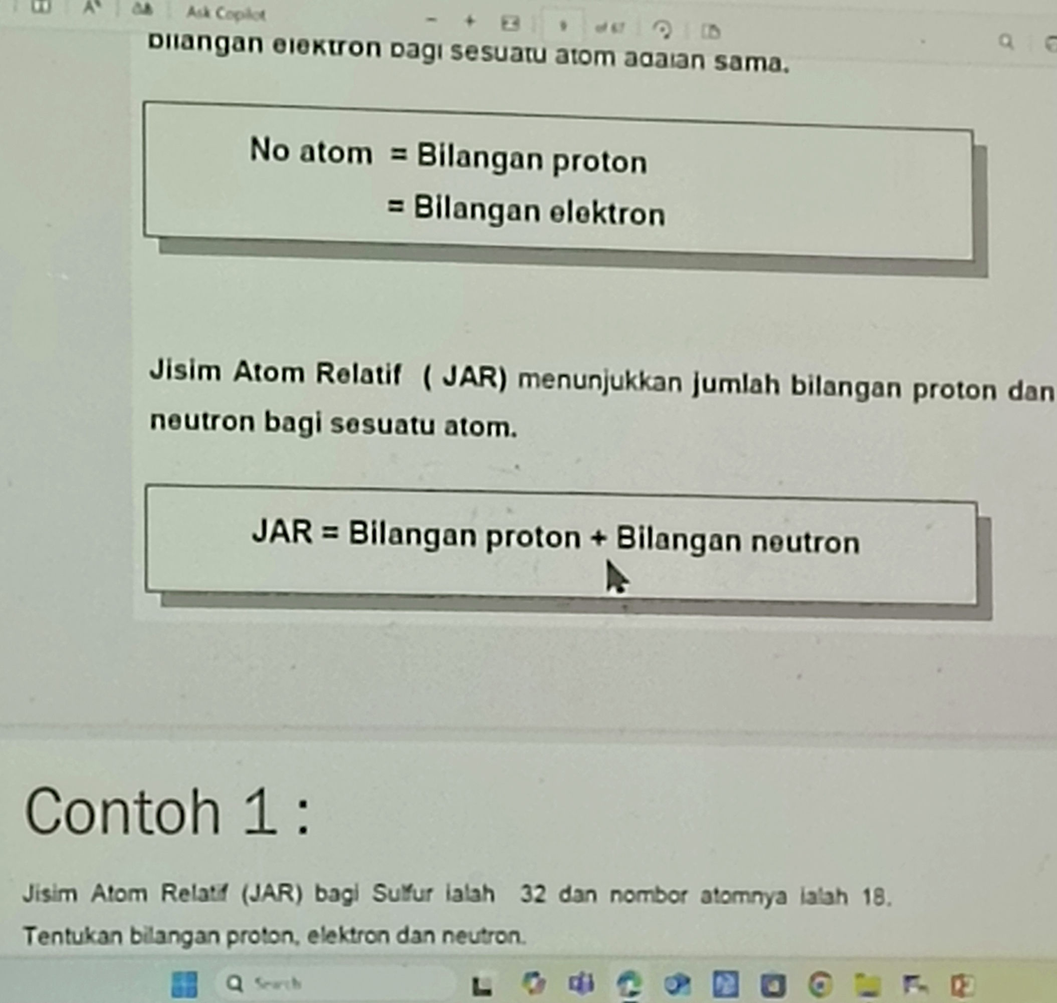 No atom = Bilangan proton = Bilangan | StudyX