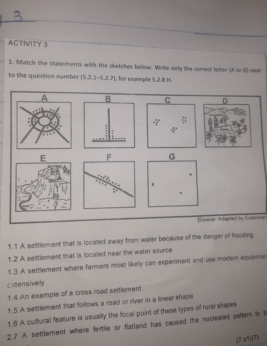 1. Match the statements with the sketches | StudyX