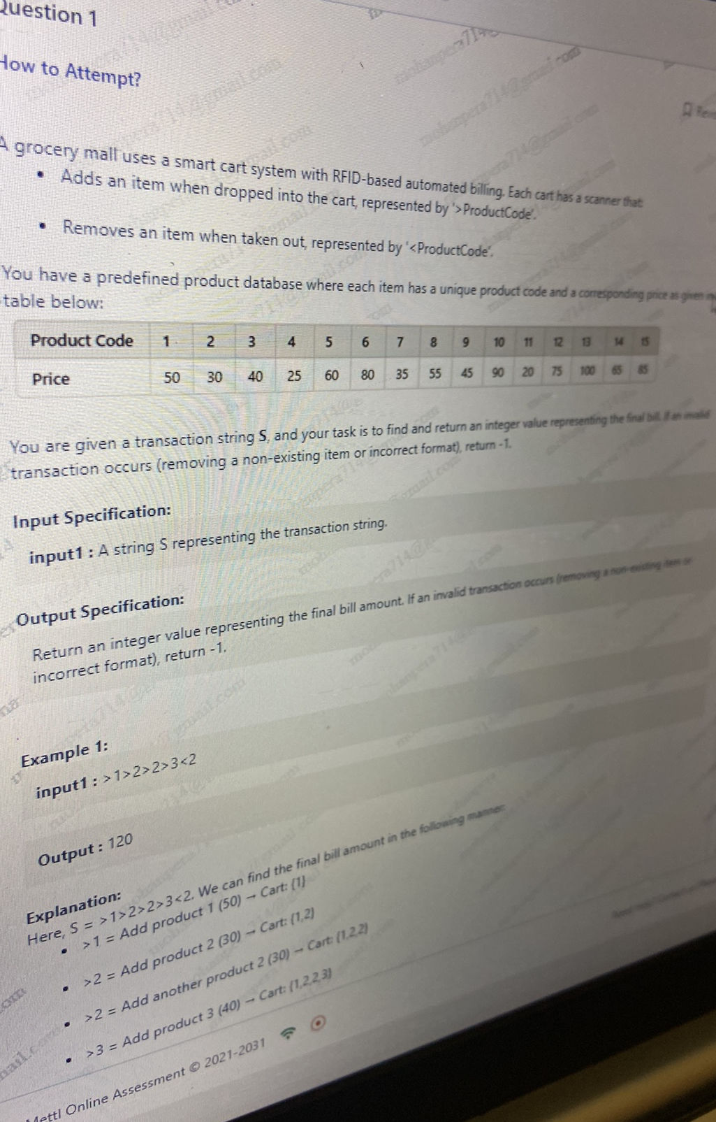 A grocery mall uses a smart cart system with | StudyX