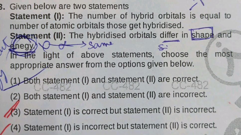 3. Given below are two statements Statement | StudyX