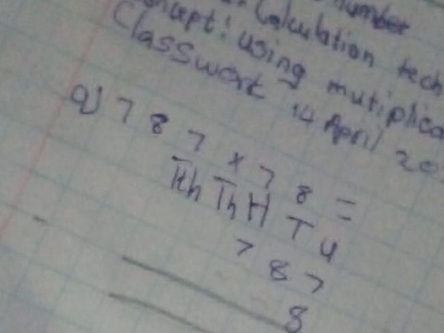 Multiplication problem: 787 x 78 | StudyX