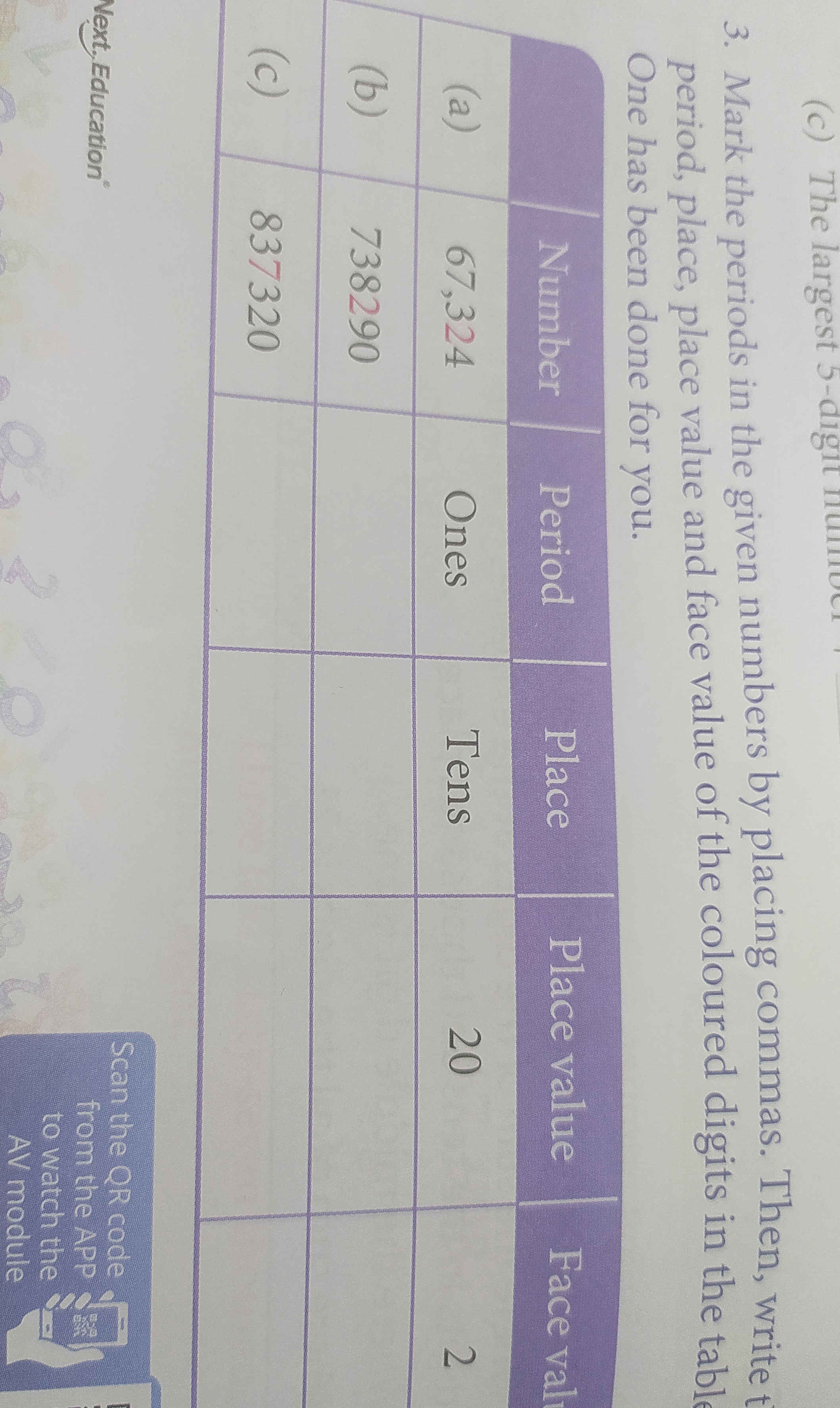 3. Mark the periods in the given numbers by | StudyX