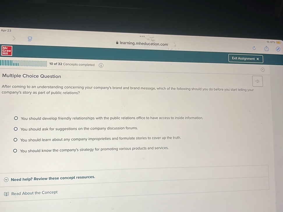 Multiple Choice Question After coming to an | StudyX