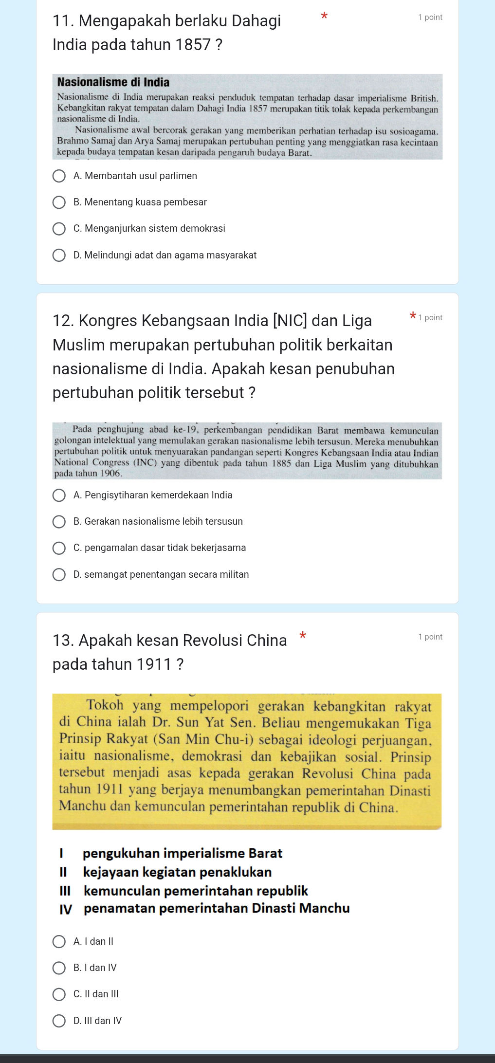 11. Mengapakah berlaku Dahagi India pada | StudyX