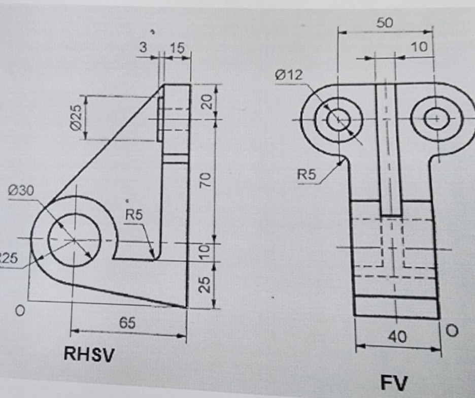 The image shows two views (RHSV and FV) of a | StudyX