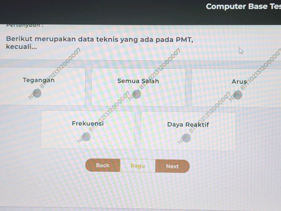 Berikut merupakan data teknis yang ada pada | StudyX