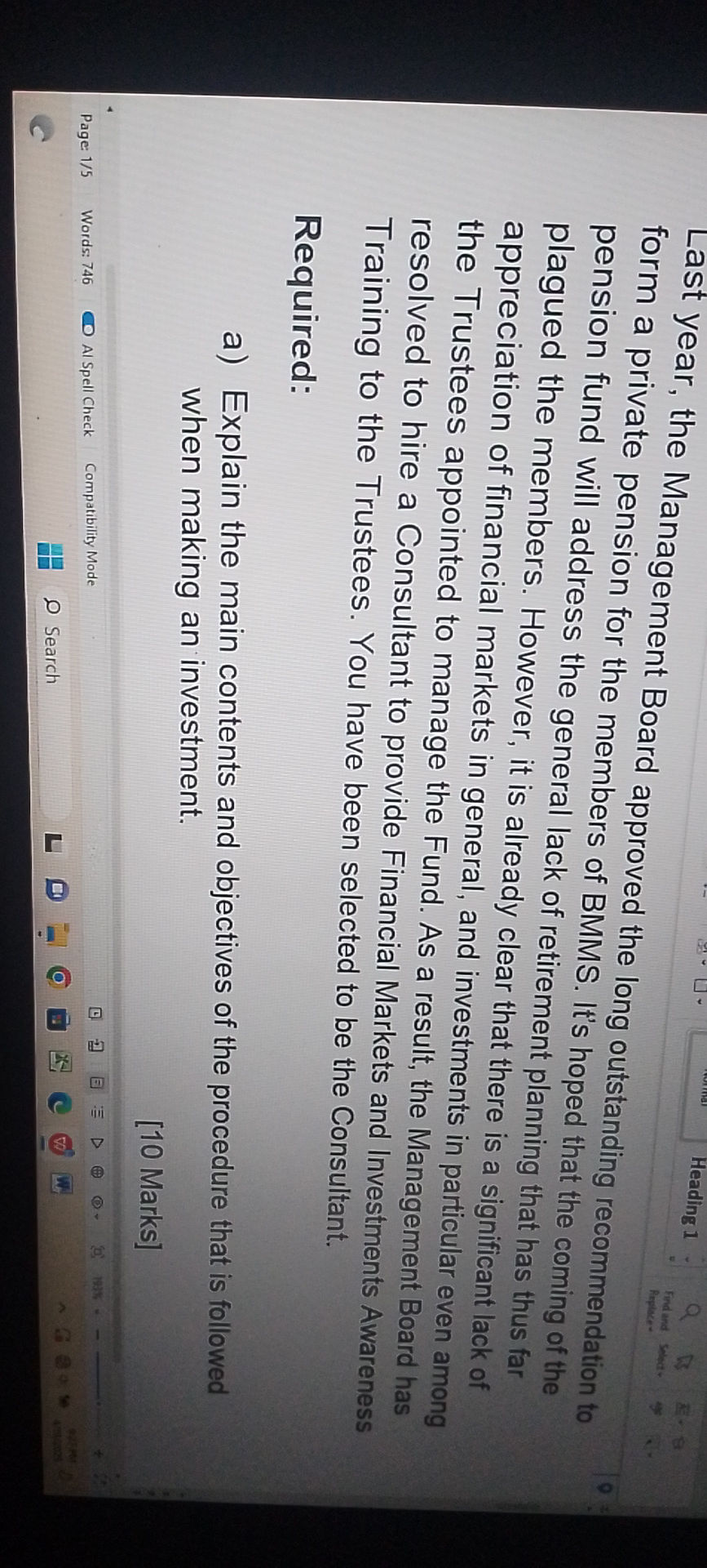 Required: a) Explain the main contents and | StudyX