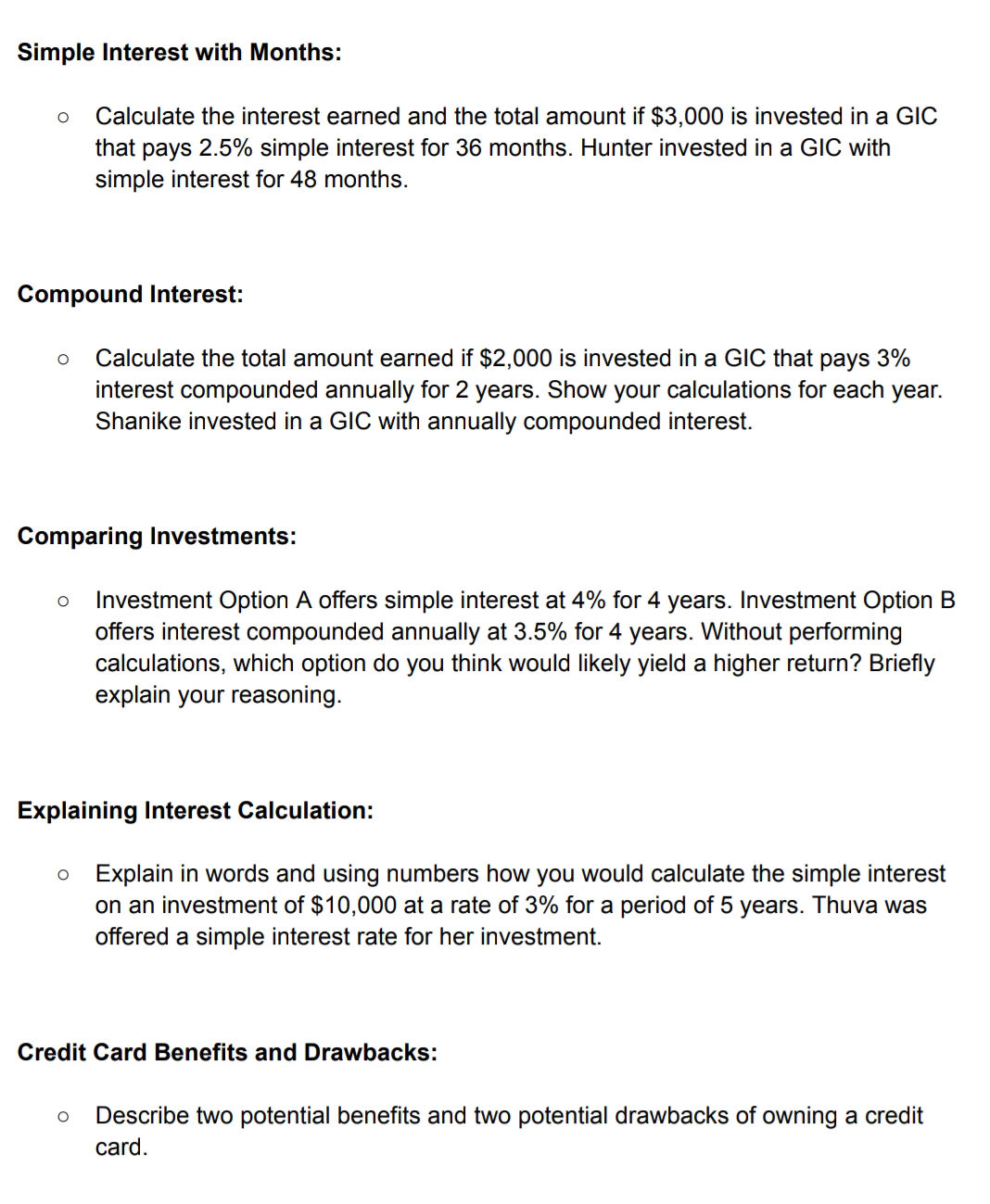 Simple Interest with Months: Calculate the | StudyX