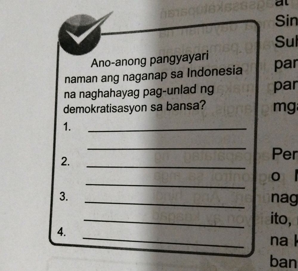 Ano-anong pangyayari naman ang naganap sa | StudyX