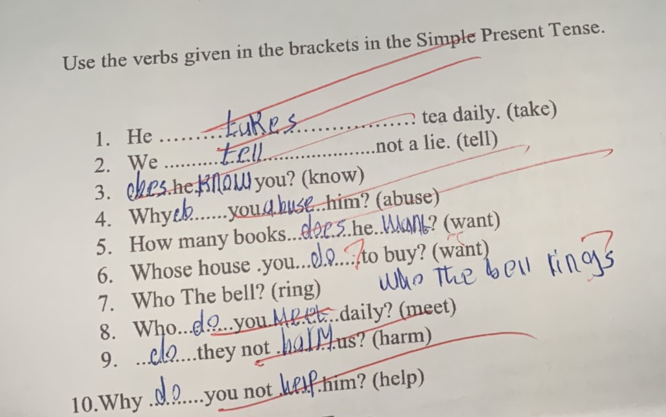 Use the verbs given in the brackets in the | StudyX