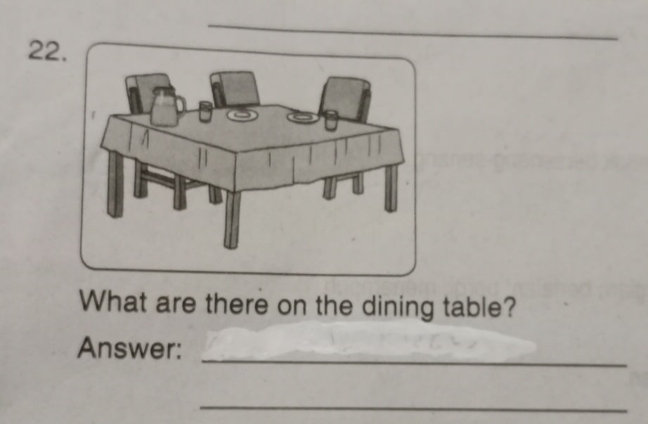 What are there on the dining table? Answer: | StudyX