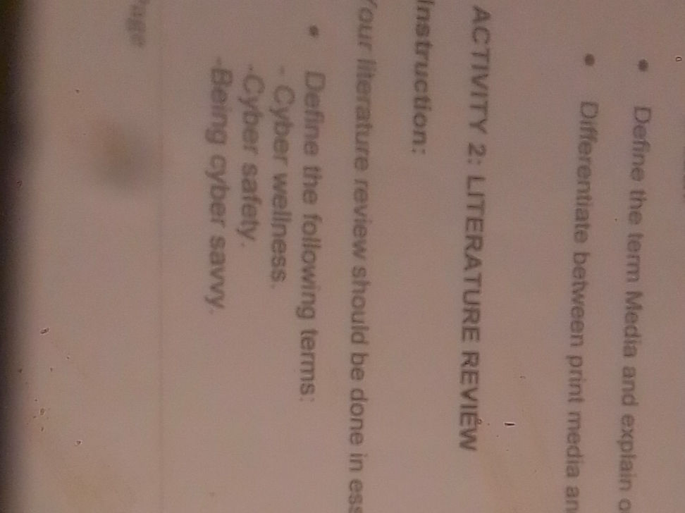 Define the term Media and explain. | StudyX