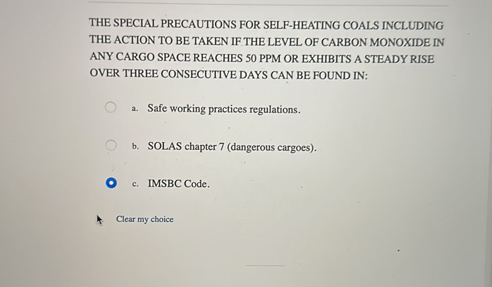 THE SPECIAL PRECAUTIONS FOR SELF-HEATING | StudyX