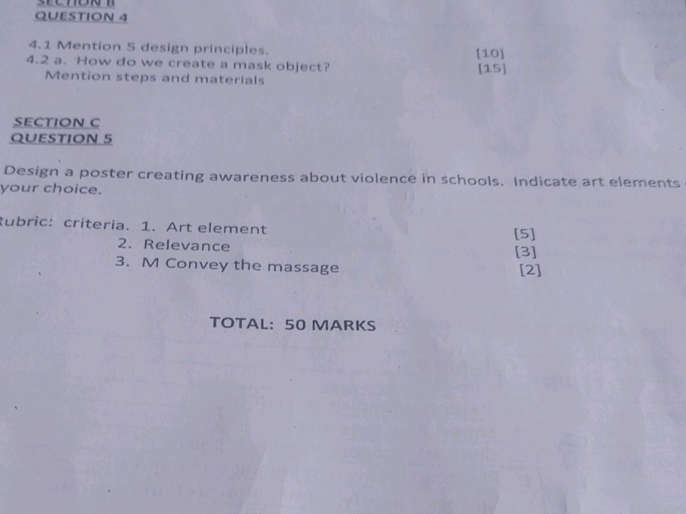 4.1 Mention 5 design principles. 4.2 a. How | StudyX
