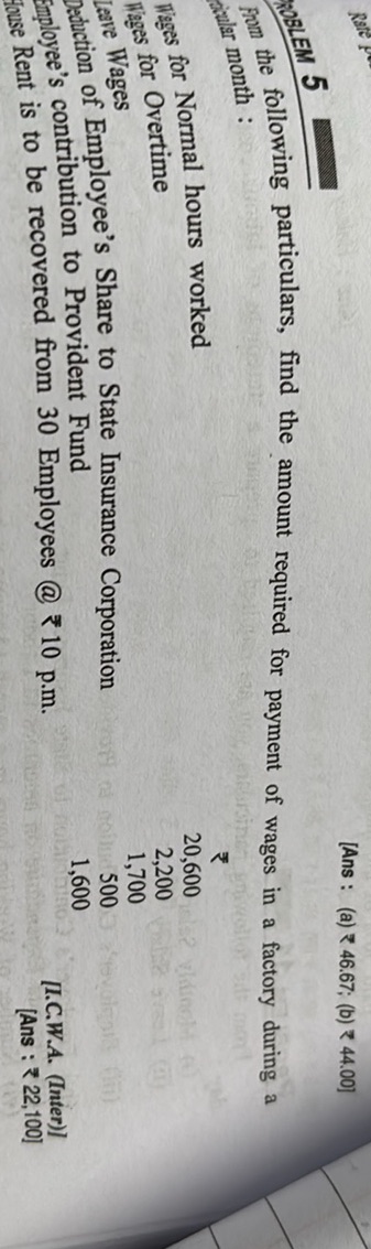 From the following particulars, find the | StudyX