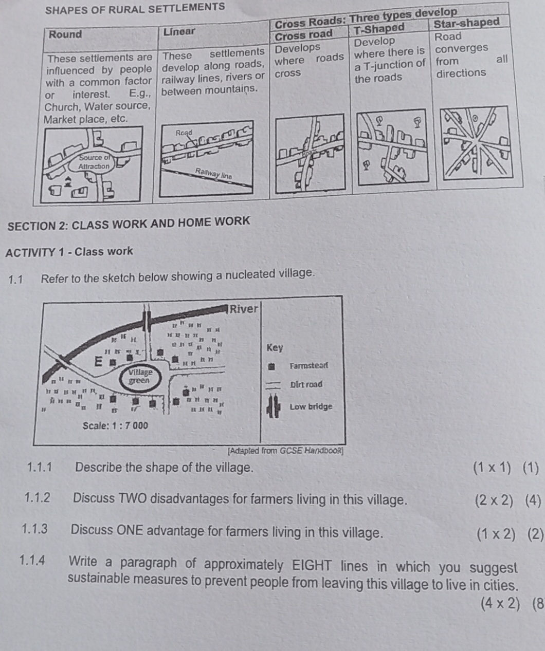 SHAPES OF RURAL SETTLEMENTS | Round | | StudyX