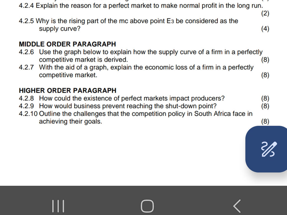 4.2.4 Explain the reason for a perfect | StudyX
