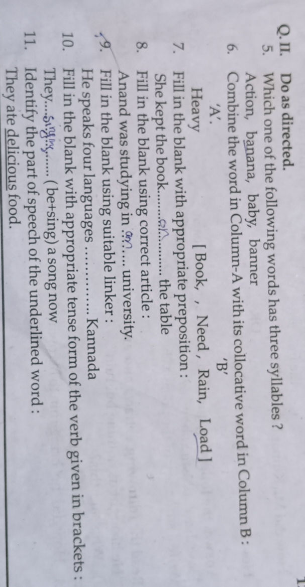 5. Which one of the following words has | StudyX