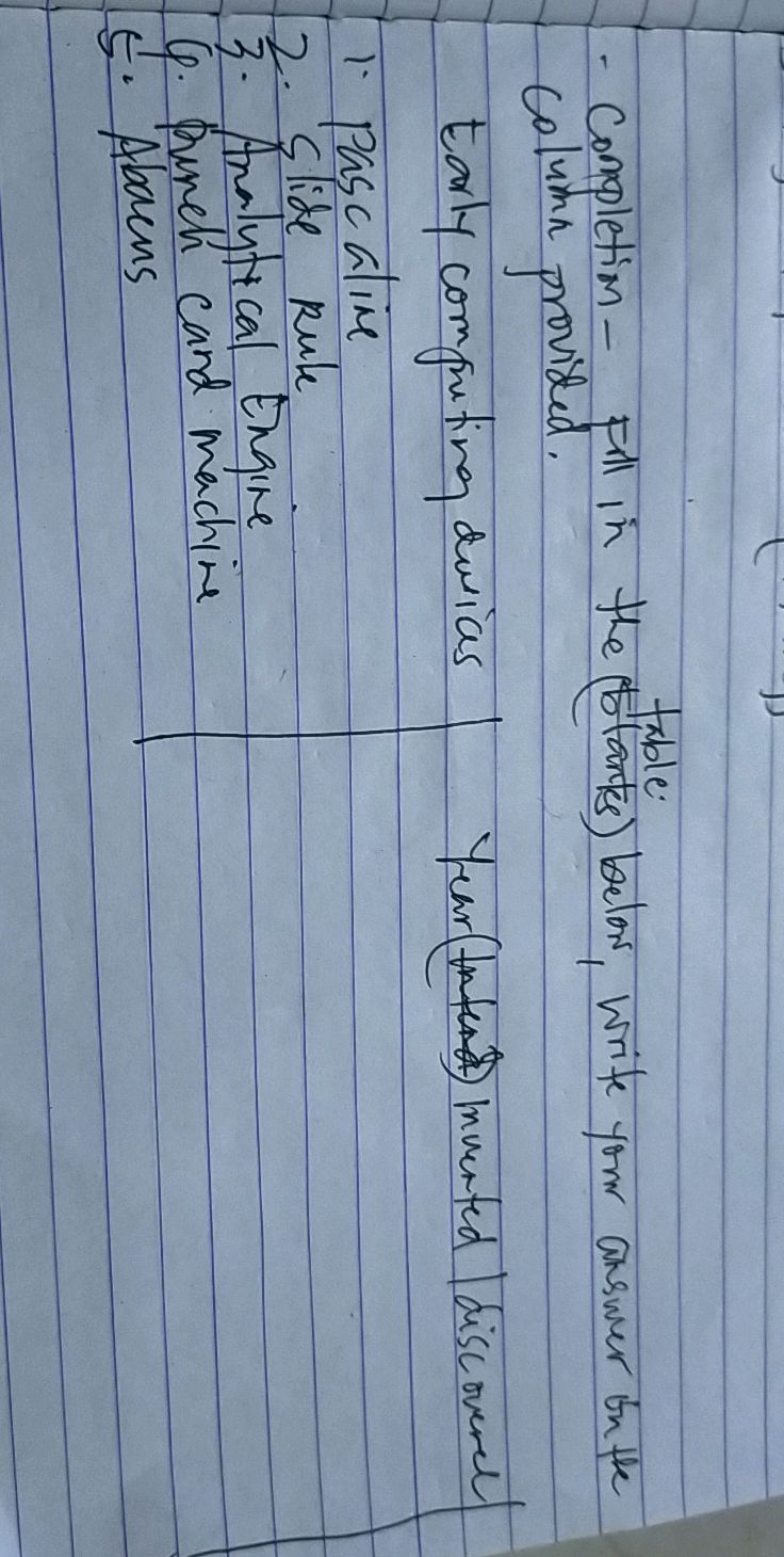 - Completion - Fill in the (blanks) below, | StudyX