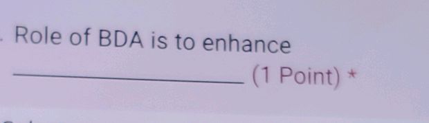 Role of BDA | StudyX