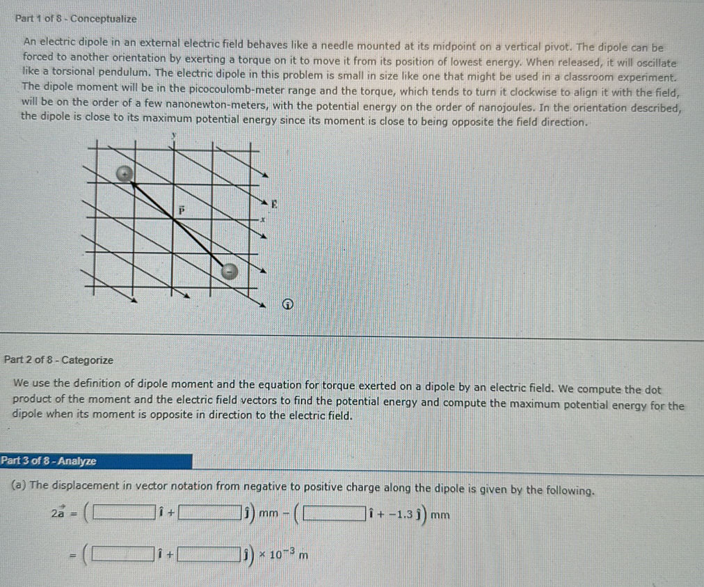 (a) The displacement in vector notation from | StudyX