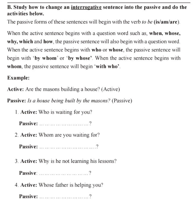 B. Study how to change an interrogative | StudyX