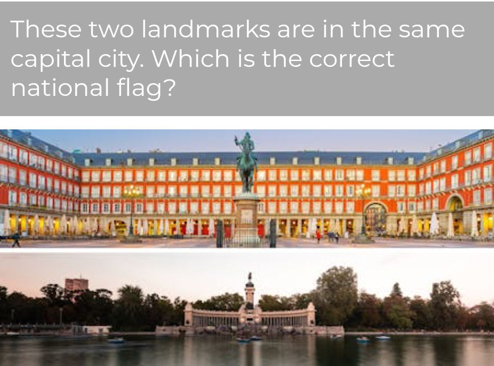 These two landmarks are in the same capital | StudyX