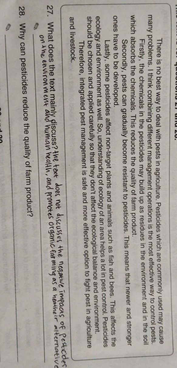 27. What does the text mainly discuss? the | StudyX