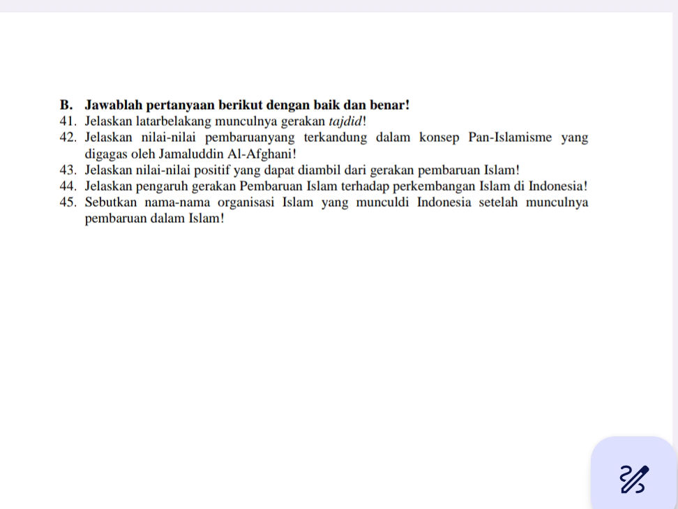 B. Jawablah pertanyaan berikut dengan baik | StudyX