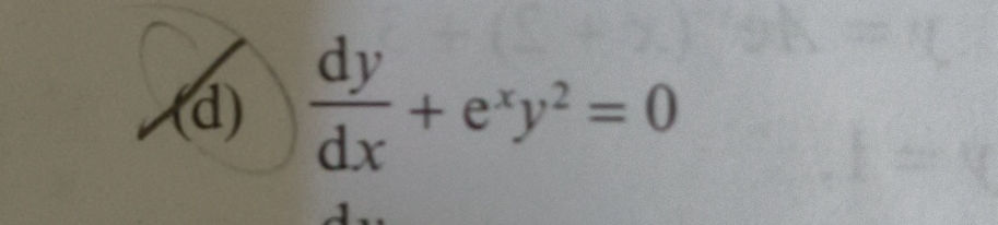 Solve Differential Equation dy/dx + e^(xy^2) | StudyX