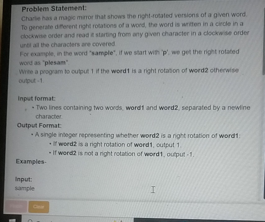Problem Statement: Charlie has a magic | StudyX