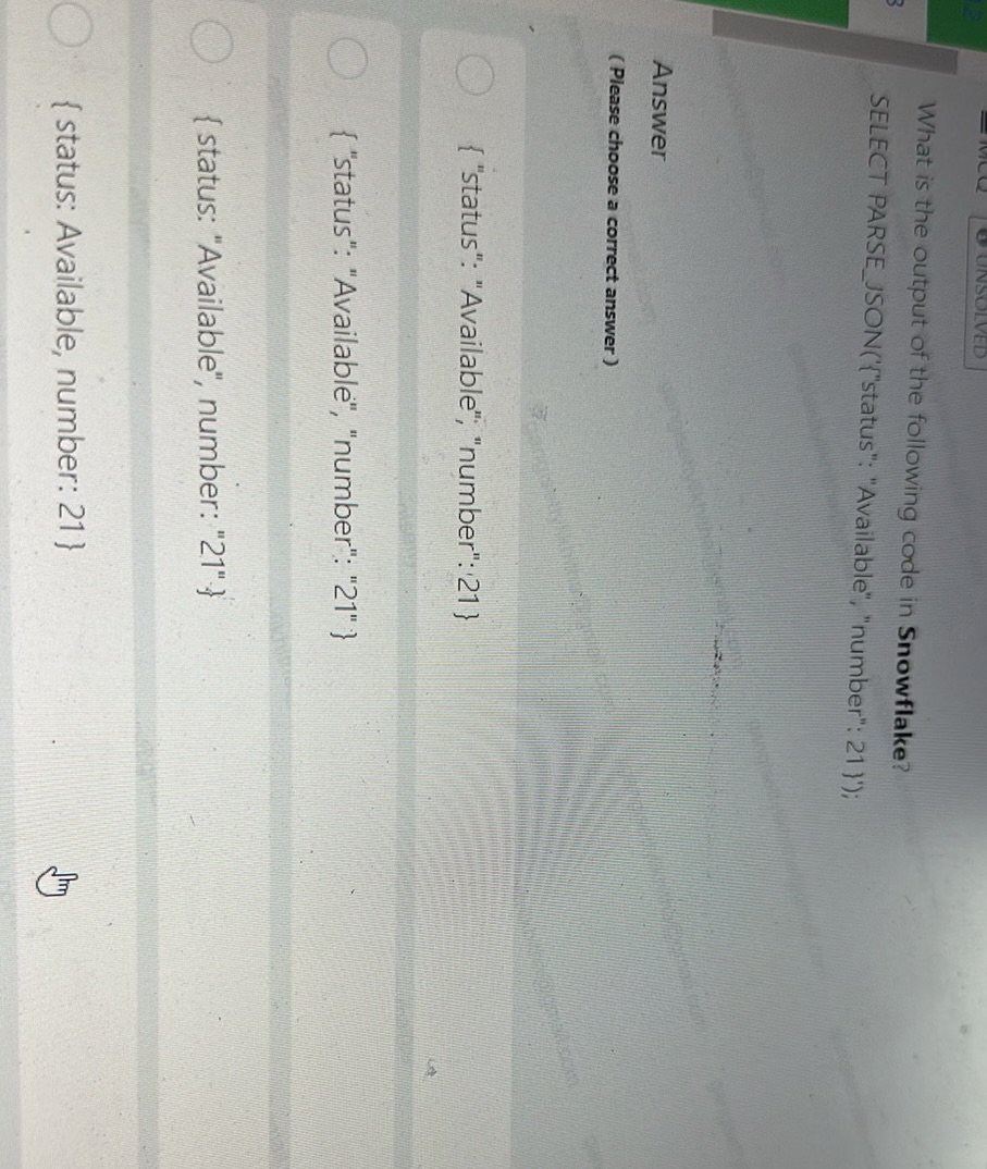 What is the output of the following code in | StudyX
