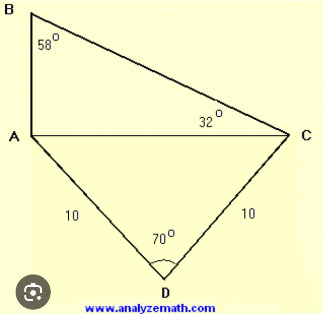 The image shows a geometric figure composed | StudyX