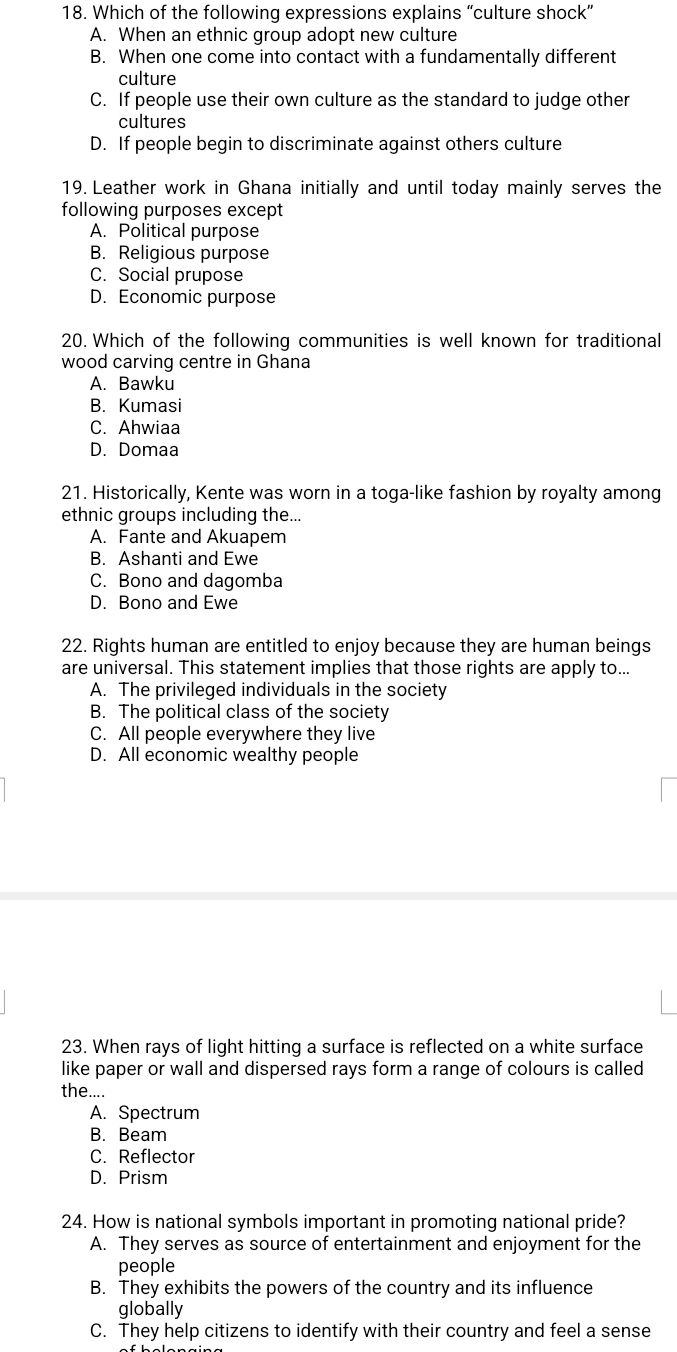 18. Which of the following expressions | StudyX