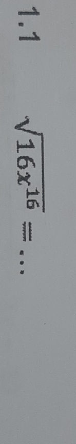 Square root of 16 times 16 | StudyX